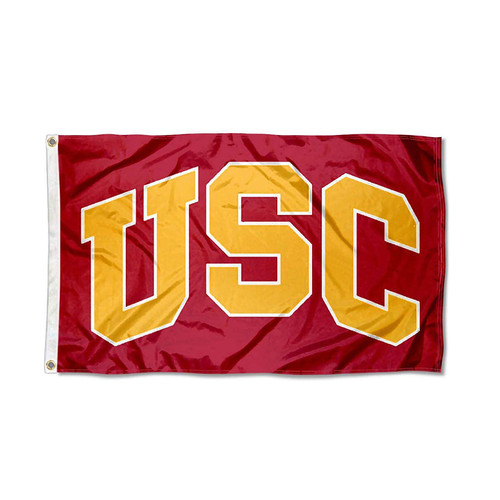 USC Red University Flag Large 5ft by 3ft | The Blue Penguins