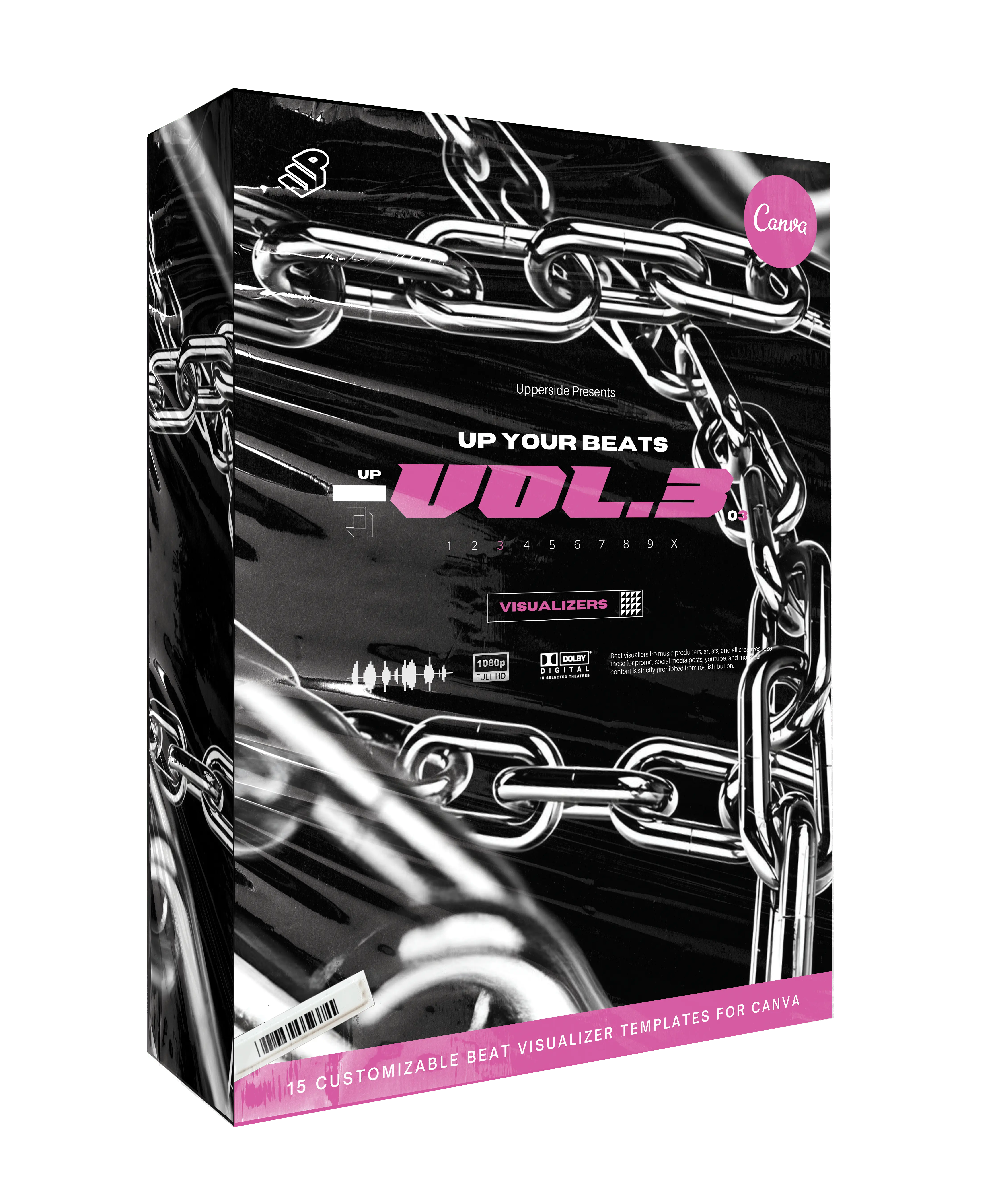 Up Your Beats VOL.3 (Canva Visualizer Templates) | Upperside