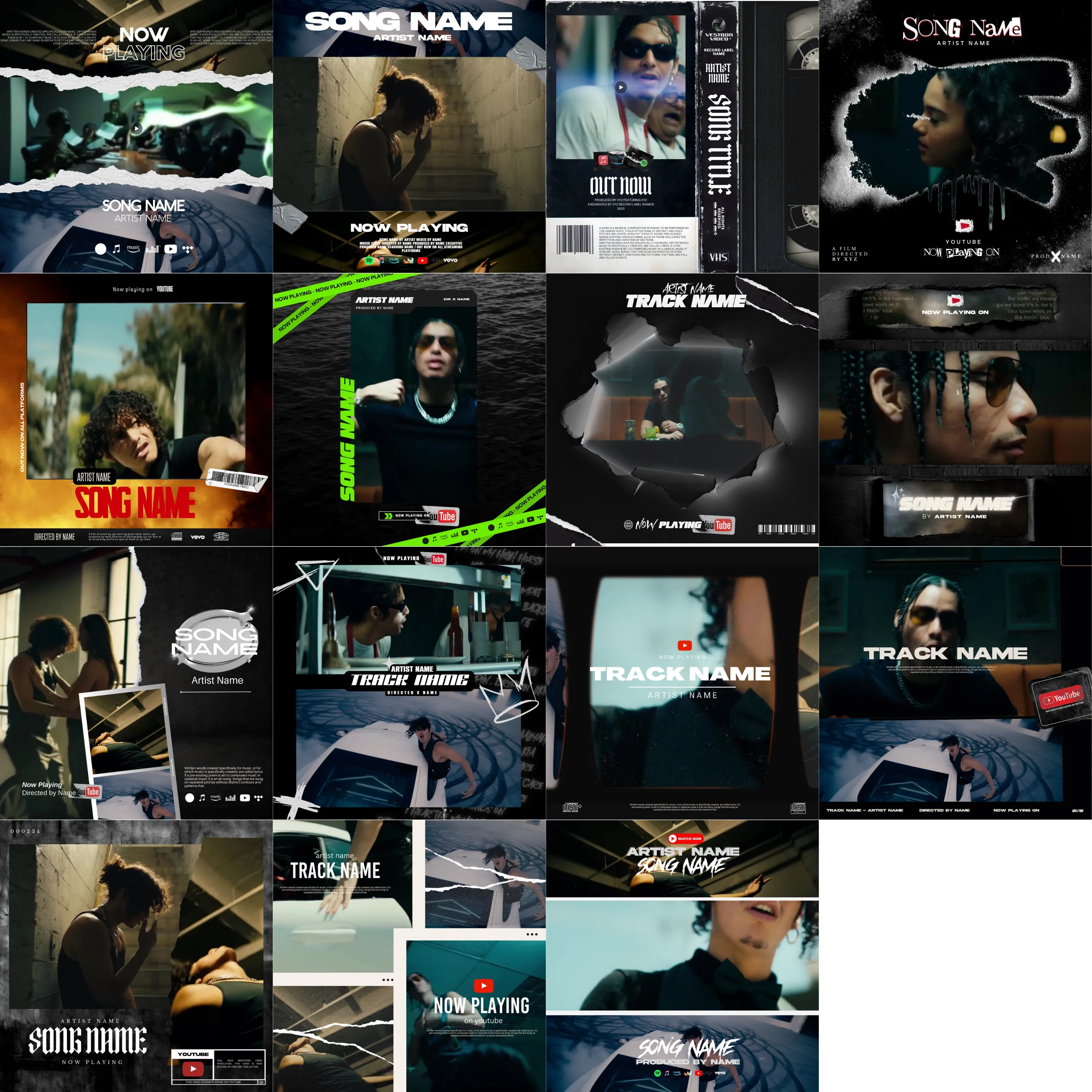 Up Your Music Vid Promo VOL.1 | Canva Promo Templates | Upperside