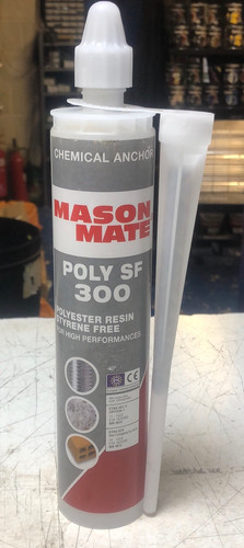 Mason Mate Polyester Resin C/W with 1 Nozzle In 300ml Tube. Fits Normal ...