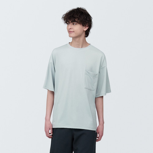 Easy-Clean Quick Dry Crew Neck Short Sleeve Tee | MUJI Philippines