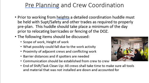 Construction - Dropped Object Prevention Training | safetyresource101