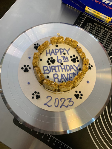 4” Round Birthday Cake | PawtrioticDogBakery