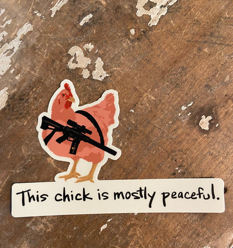 "Mostly Peaceful" Sticker | Good Patriot