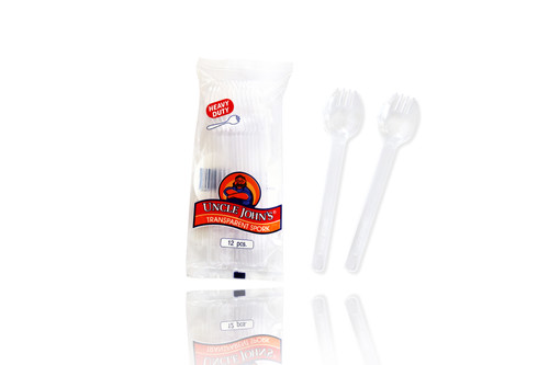 Uncle John's: Transparent Spork 12s | Everwingprofem