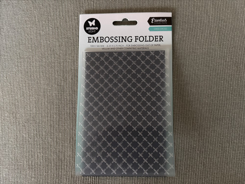 STUDIO LIGHT- EMBOSSING FOLDER - CRISS CROSS - A6 | Dragons paper craft