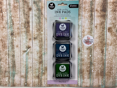 STUDIO LIGHT ESSENTIALS -WATER REACTIVE INK PADS - PASTELS - 3 PACK ...