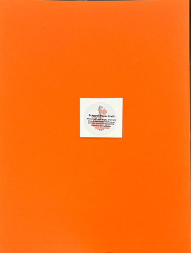 ESSENTIAL PLAIN CARD - MANDARIN ORANGE - A4 - 10 SHEETS - 240gsm ...