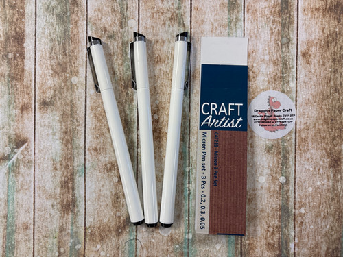 CRAFT TOO - CRAFT ARTIST - MICRON PEN SET - BLACK - 3 PACK | Dragons ...