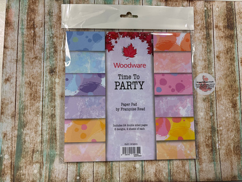 WOODWARE/JAMIE ROGERS CRAFTS - BY FRANCOISE -PAPER PAD - TIME TO PARTY ...