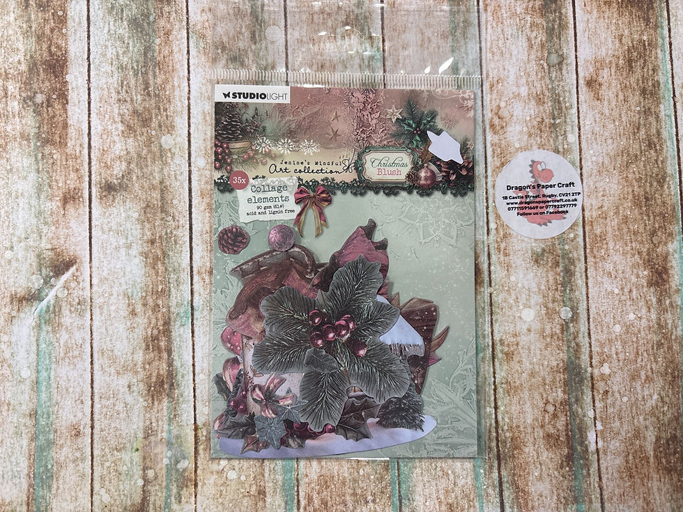 STUDIO LIGHT ELEMENTS BY JENINE -CHRISTMAS BLUSH - COLLAGE ELEMENTS -35 ...