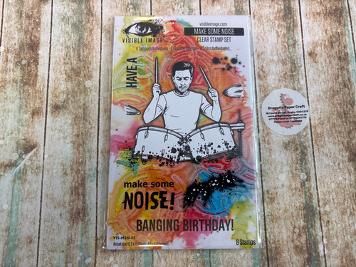 VISIBLE IMAGE CLEAR STAMP SET - MAKE SOME NOISE STAMP - A6 | Dragons ...
