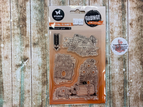 STUDIO LIGHT STAMPS - GRUNGE COLLECTION - FLORAL GEMS - A6 | Dragons ...