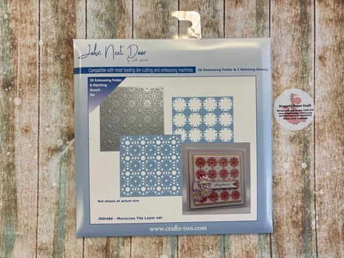 John Next Door - 3D EMBOSSING FOLDER & 2 MATCHING STENCILS - MOROCCAN ...