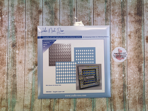 John Next Door - 3D EMBOSSING FOLDER & 2 MATCHING STENCILS - ARGYLE ...