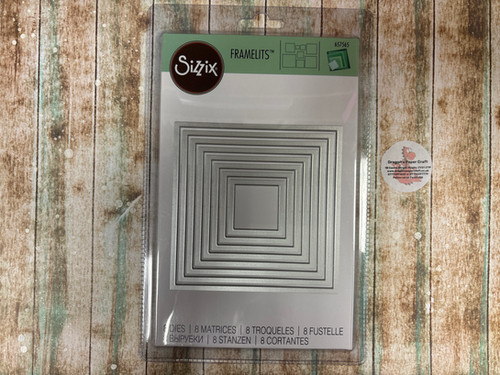 SIZZIX FRAMLITS - SQUARES - 8 DIES -657565 | Dragons paper craft