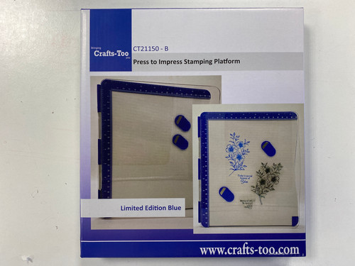 CRAFTS TOO -PRESS TO IMPRESS STAMPING PLATFORM - LIMITED EDITION BLUE ...