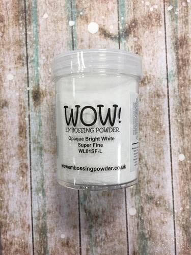 WOW EMBOSSING POWDER - SUPERFINE - OPAQUE BRIGHT WHITE-160ml | Dragons ...