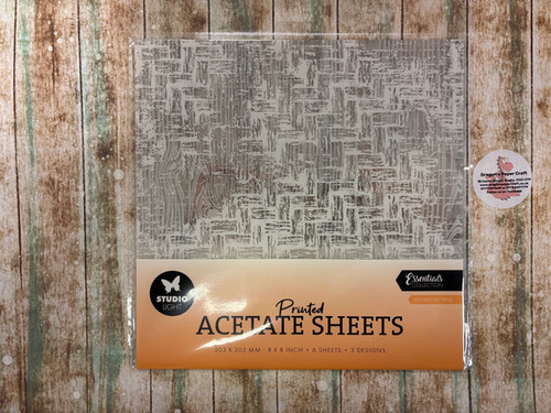 STUDIO LIGHT PRINTED ACETATE - TEXTURE PATTERNS - 6 SHEETS | Dragons ...