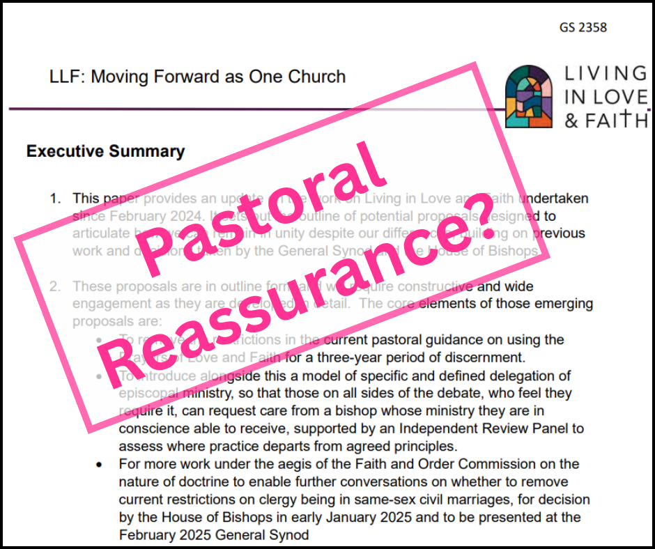 How reassuring is the PLF 'pastoral reassurance'?