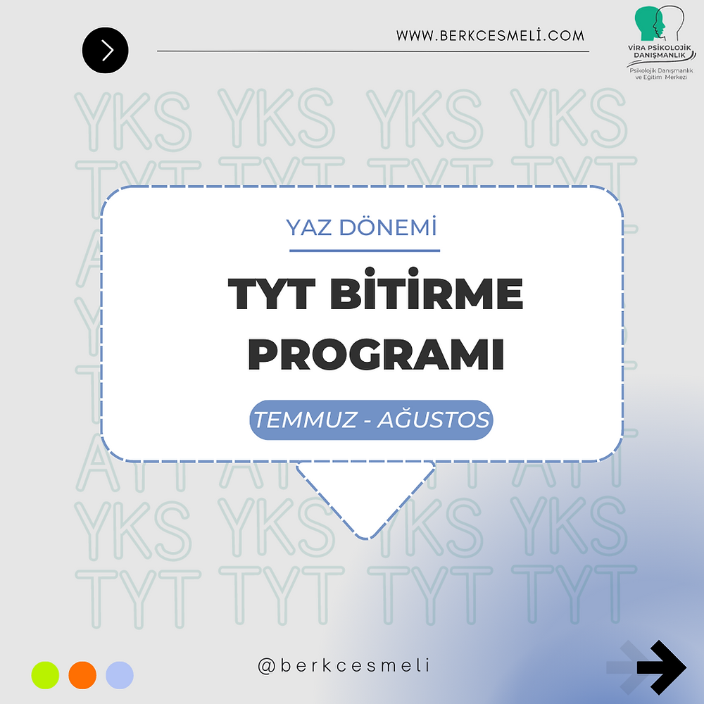 TYT YAZ HAZIRLIK BİTİRME PROGRAMI - 2026 YKS