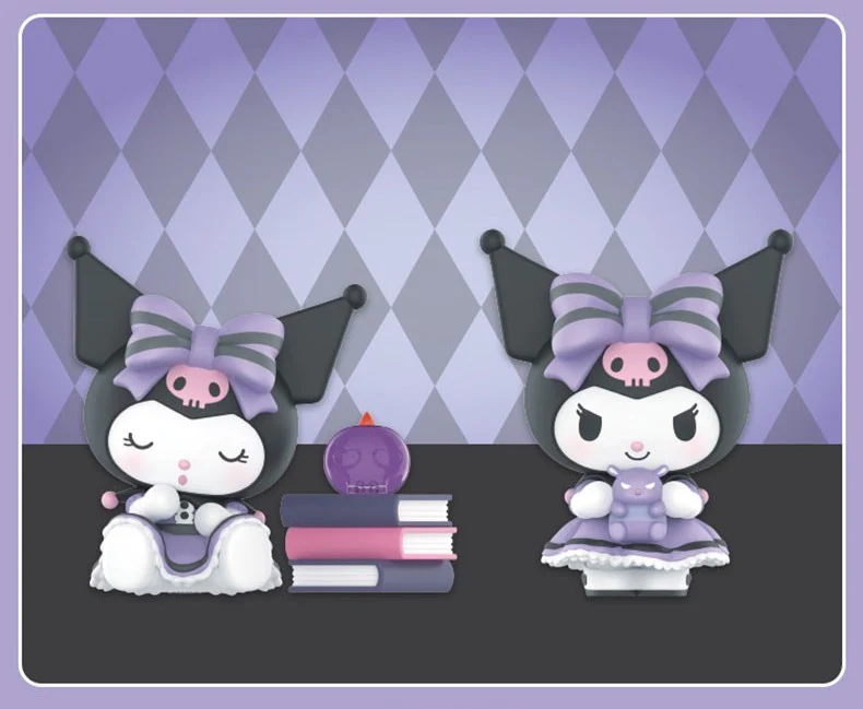 Sanrio Kuromi Lucky Divination Blind Box Figure Kiss Anime