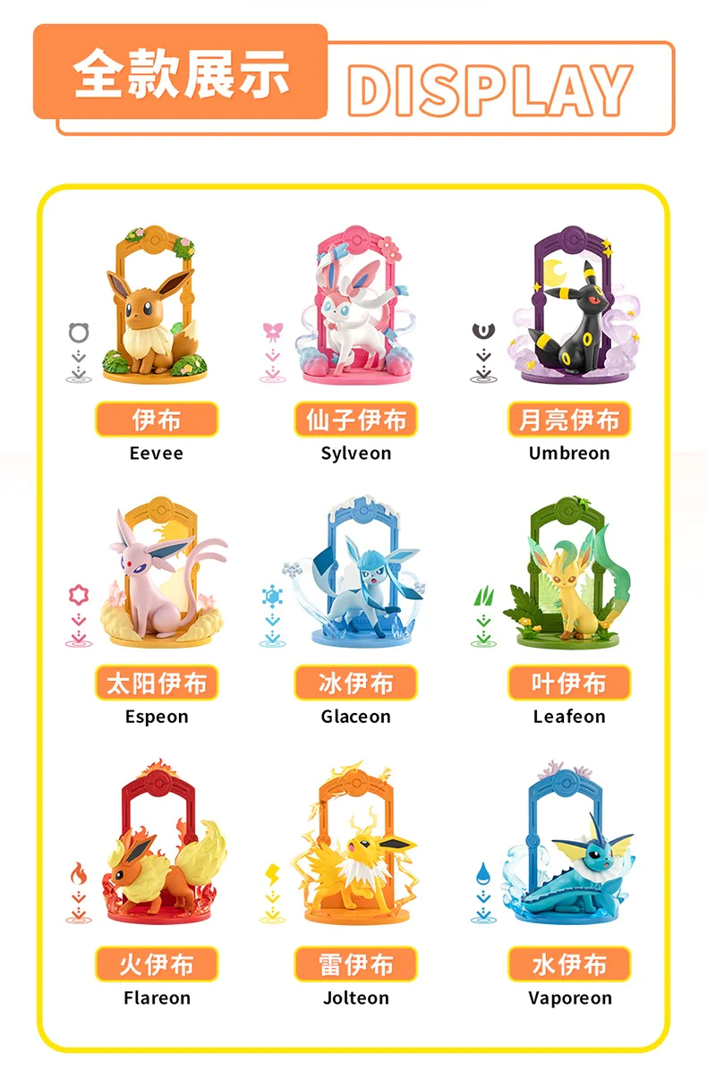 Pokemon Eevee Evolution Blind Box Figure Series | Kiss Anime