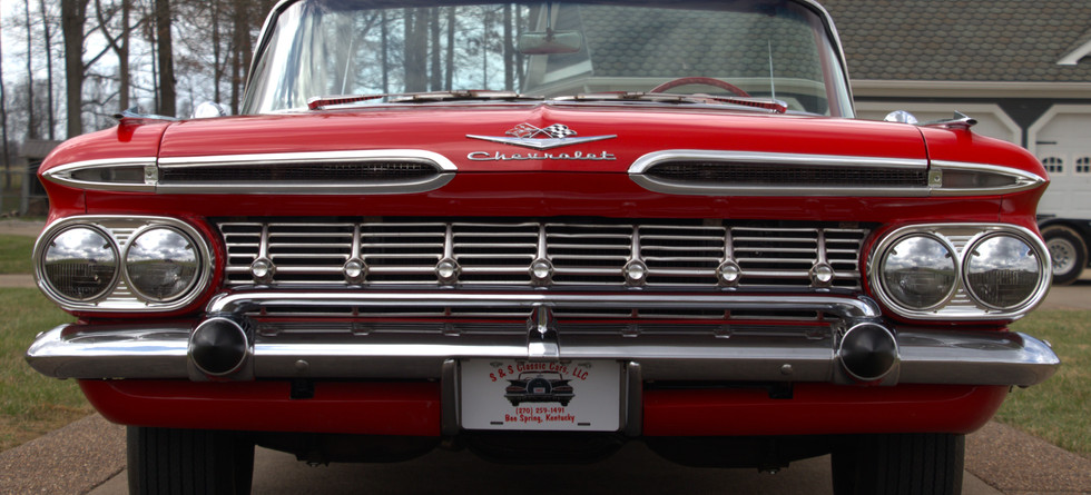 1959 Chevy Impala Conv Roman Red | S and S Classic Cars