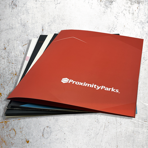 56 Folder offset carta 4x0 una pestaña L | Impresiones Racon