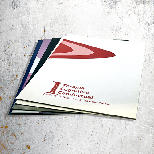 60 Folder offset carta 4x0 una o dos pestañas B | Impresiones Racon