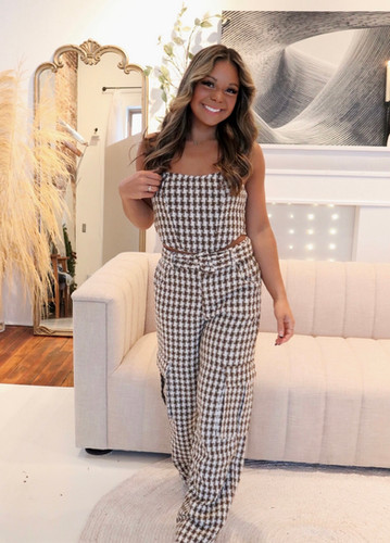 Corset plaid cropped top | Thefix