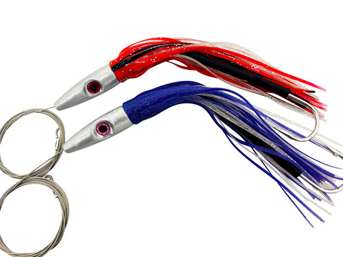 High Speed Wahoo Lures 2 Pack Fully Rigged 6 Ft | SIGONNA PULSE