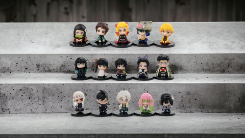 Demon Slayer 15pcs Set 6-7cm Action Figure | Wearables_Chennai 1