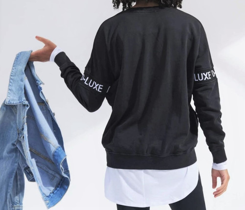 Decjuba D-Luxe Logo Sleeve Sweat | What Lola Wants
