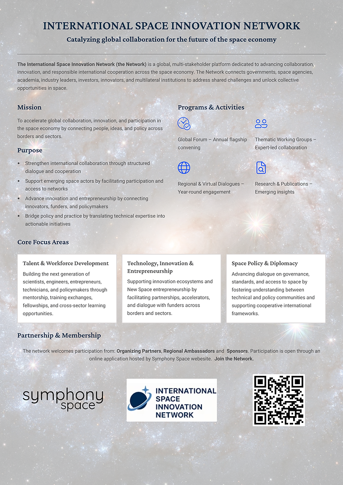 International Space Innovation Network Launches to Catalyze Global ...
