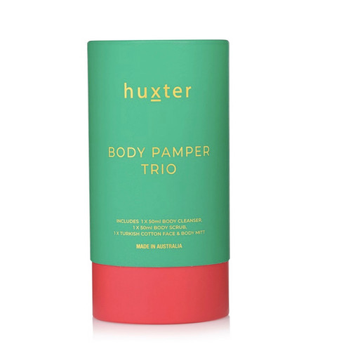 Body Pamper Trio | Emerald Green with Bright Pink | Float