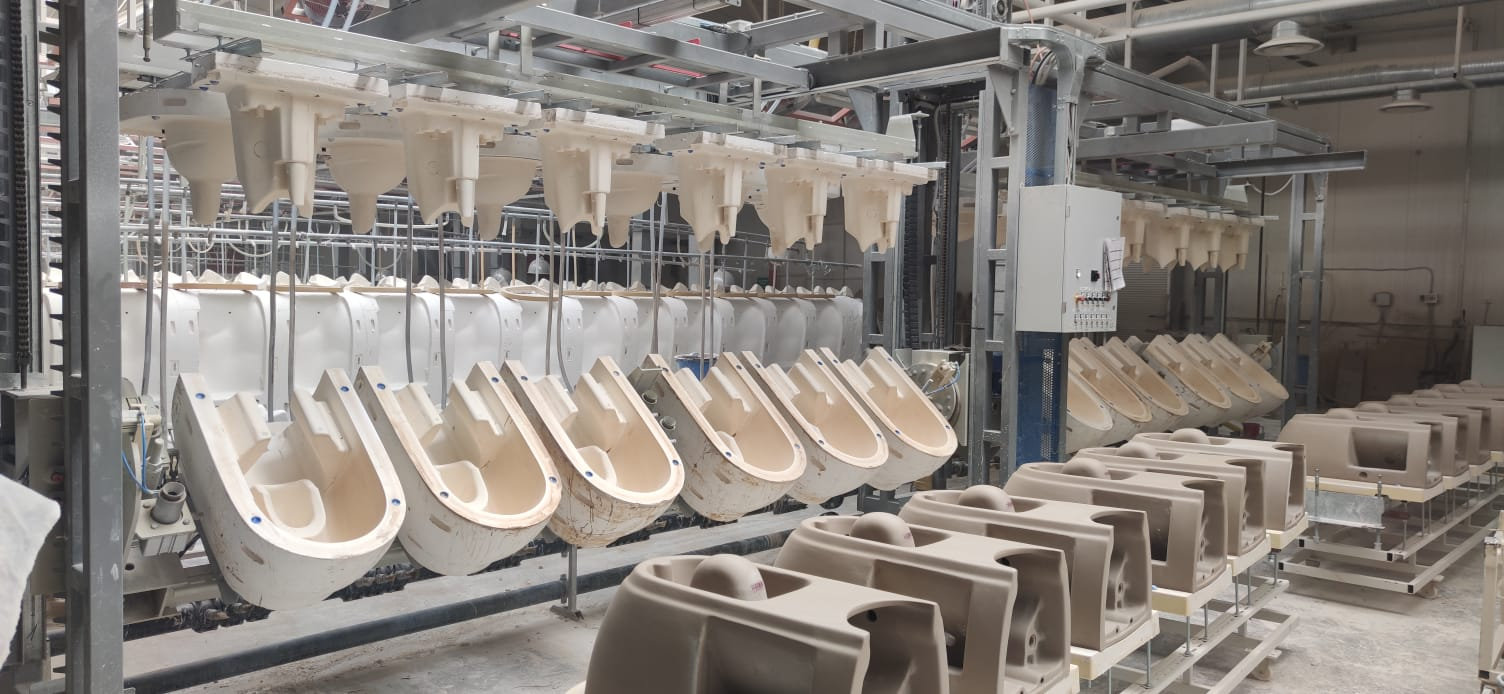 Tower casting machine