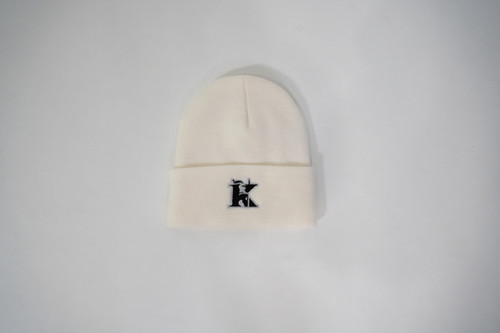 White Beanie with Knight Logo | Knight Pro Shop