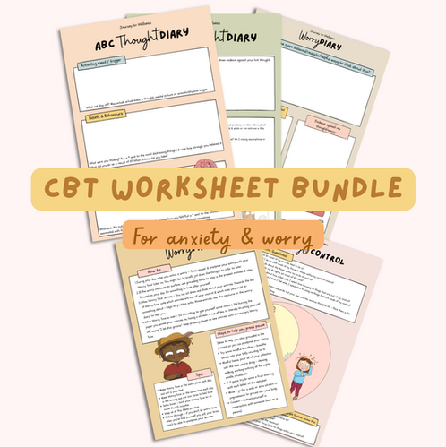 CBT Worksheets for Anxiety & Worry | Journey to Wellness