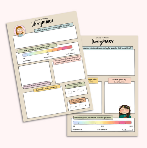 Worry Diary | Journey to Wellness