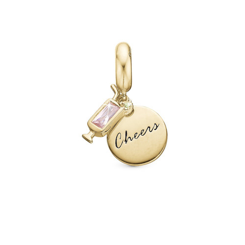 Cheers Pendant Charm - 18K Gold Plated | 202 Jewellery