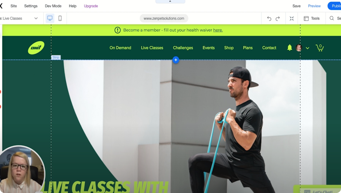 Tutorial: How to add a livestream event to your website with the Wix Editor