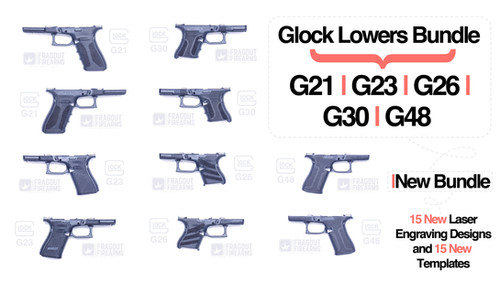 Glock Lowers Bundle 2 | G21, G23, G26, G30, G48 | website