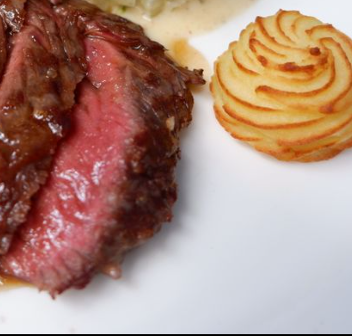 London Broil with Chive Duchess Potatoes | The Culinary Clinic