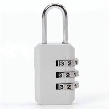 Cadeado com código 3 digitos prata | Bricomat