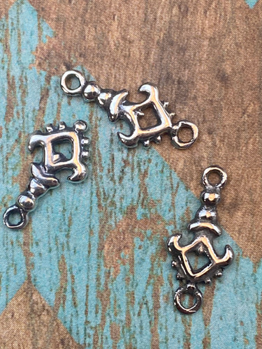 Sterling Silver Flower Drop Chain Link | Jill MacKay Website