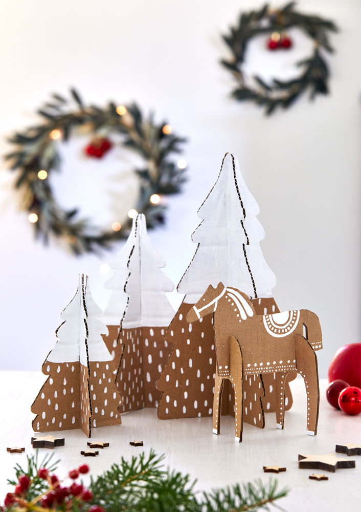 Cardboard Scandi Decorations