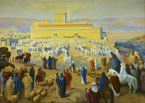 A Pilgrimage - The Hulda Gates canvas print | The Temple Institute