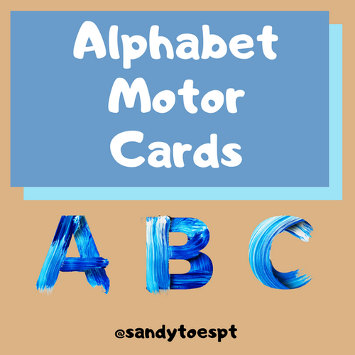 Alphabet Exercise Cards PDF | Sandy Toes PT