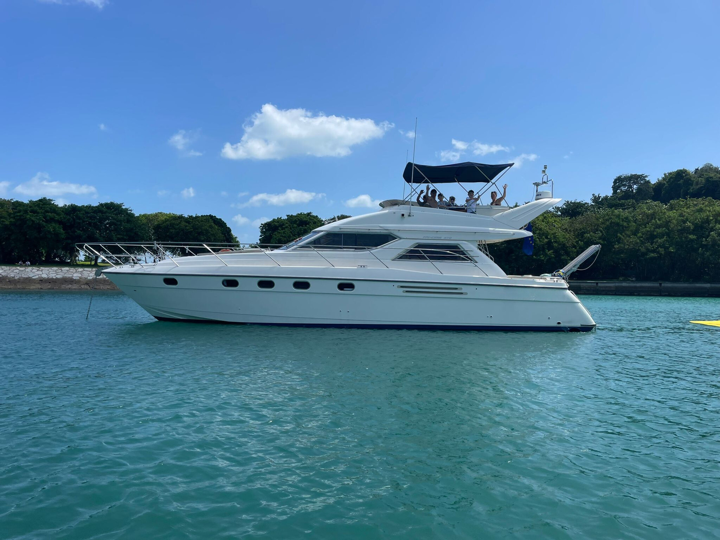 47 ft Princess Yacht Charter in Singapore for up to 18 Guests